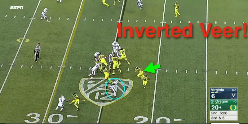 Oregon Stuns Opponents with New Inverted Veer Play! | FishDuck